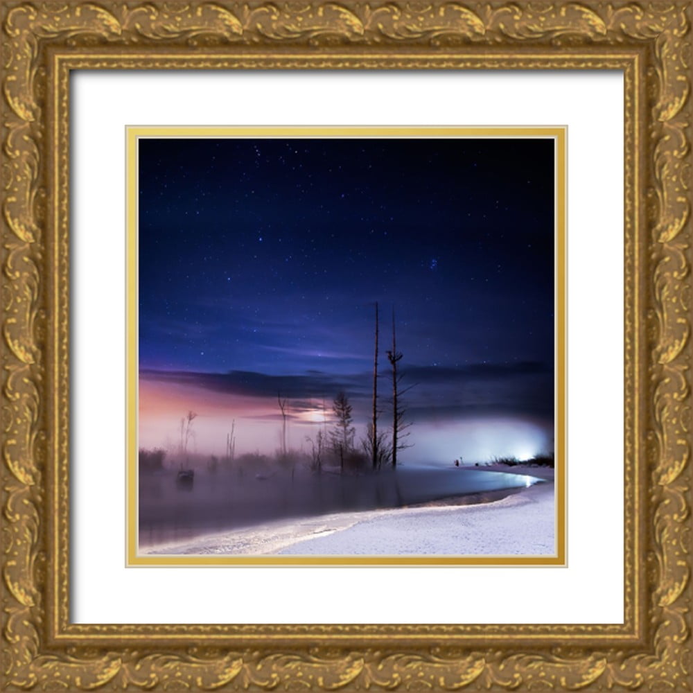 Yang, Shu-Guang 15x15 Gold Ornate Wood Framed with Double Matting ...