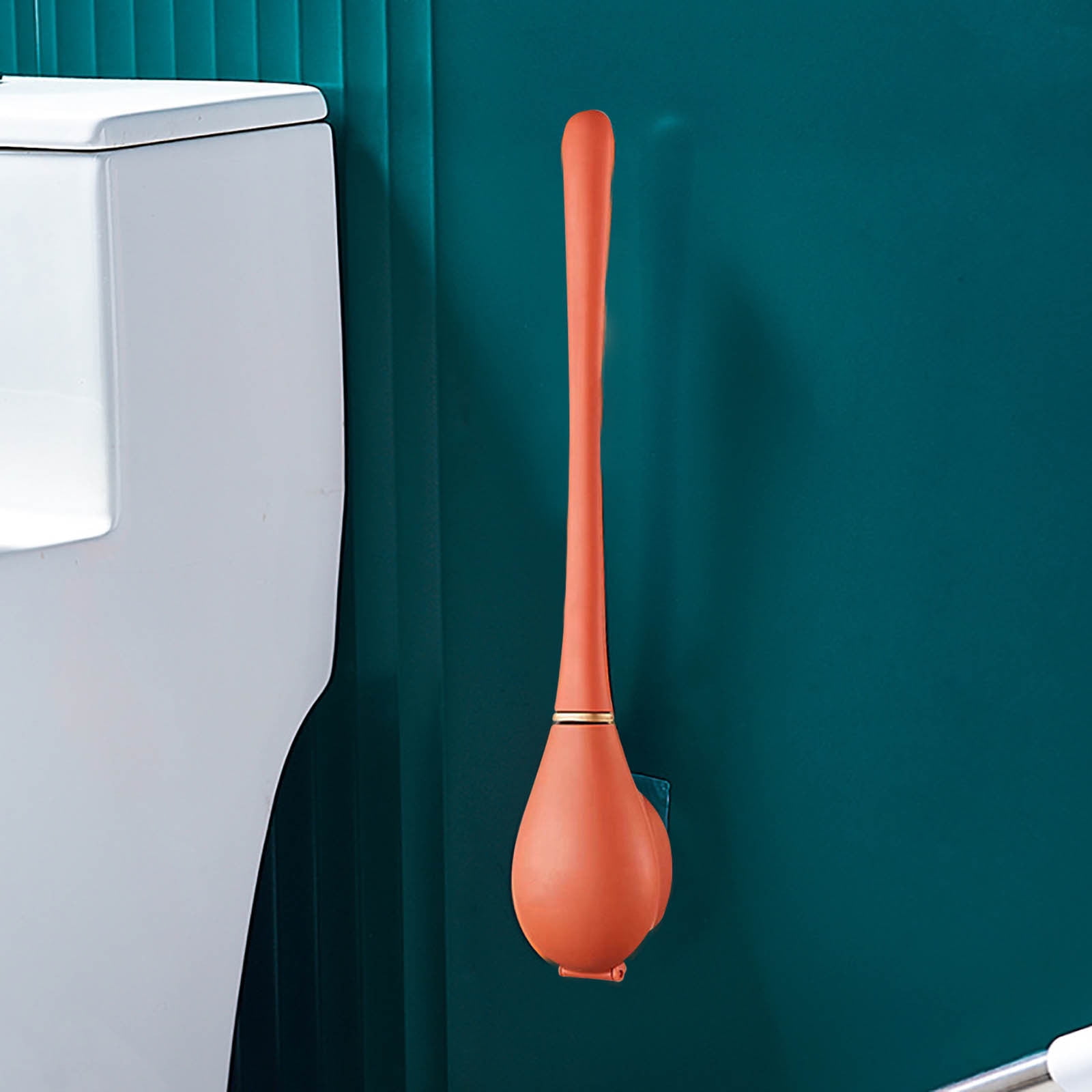 YangJinLian Bathroom Toilet Bowl Brush Silicone Shell Bathroom Scrubber ...