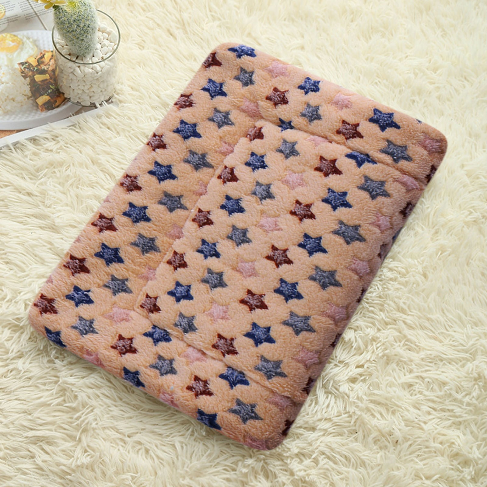YangJinLian Fancy Dog Crate Pad Dog Bed Mat Dog Bed Pad with Machine ...