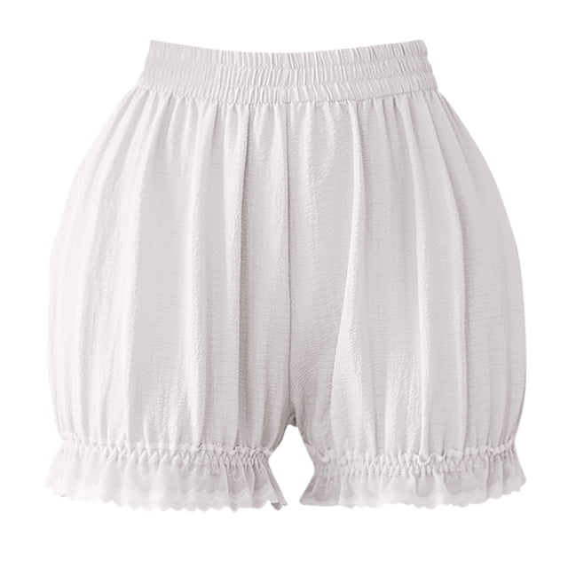 YangJinLian Ice Silk Bloomers for Women Lace Trim Plus Size Pettipants ...