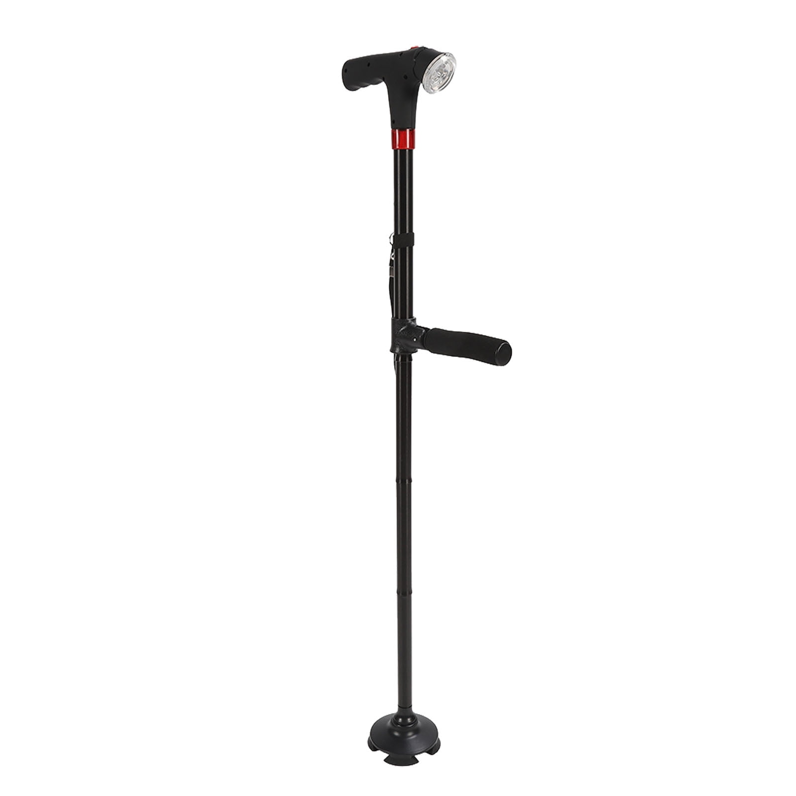 YangMei12 Elderly Folding Cane Height Adjust T Type Handle Extension ...