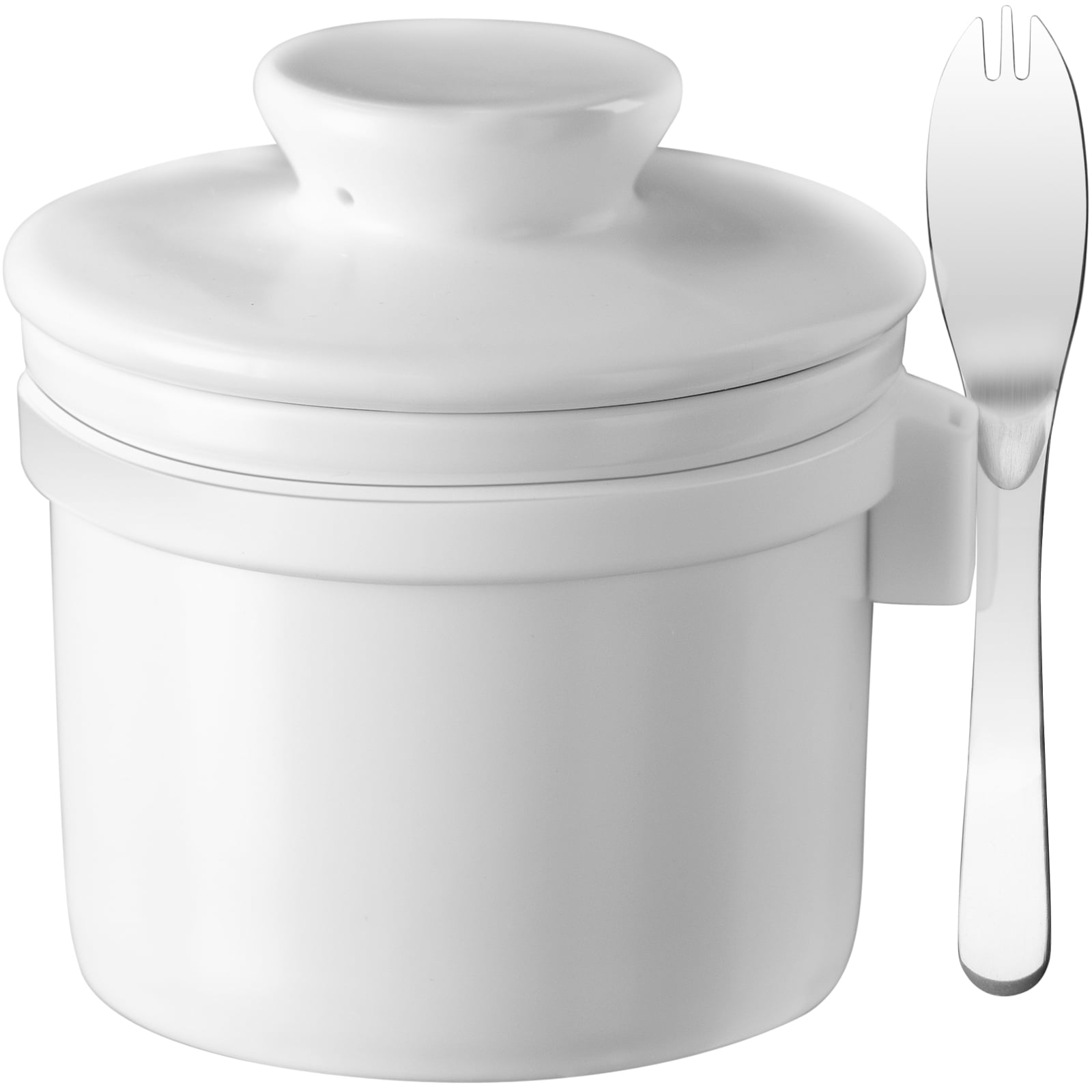 Yangbaga Porcelain Butter Crock & Knife, Storage Container with ...