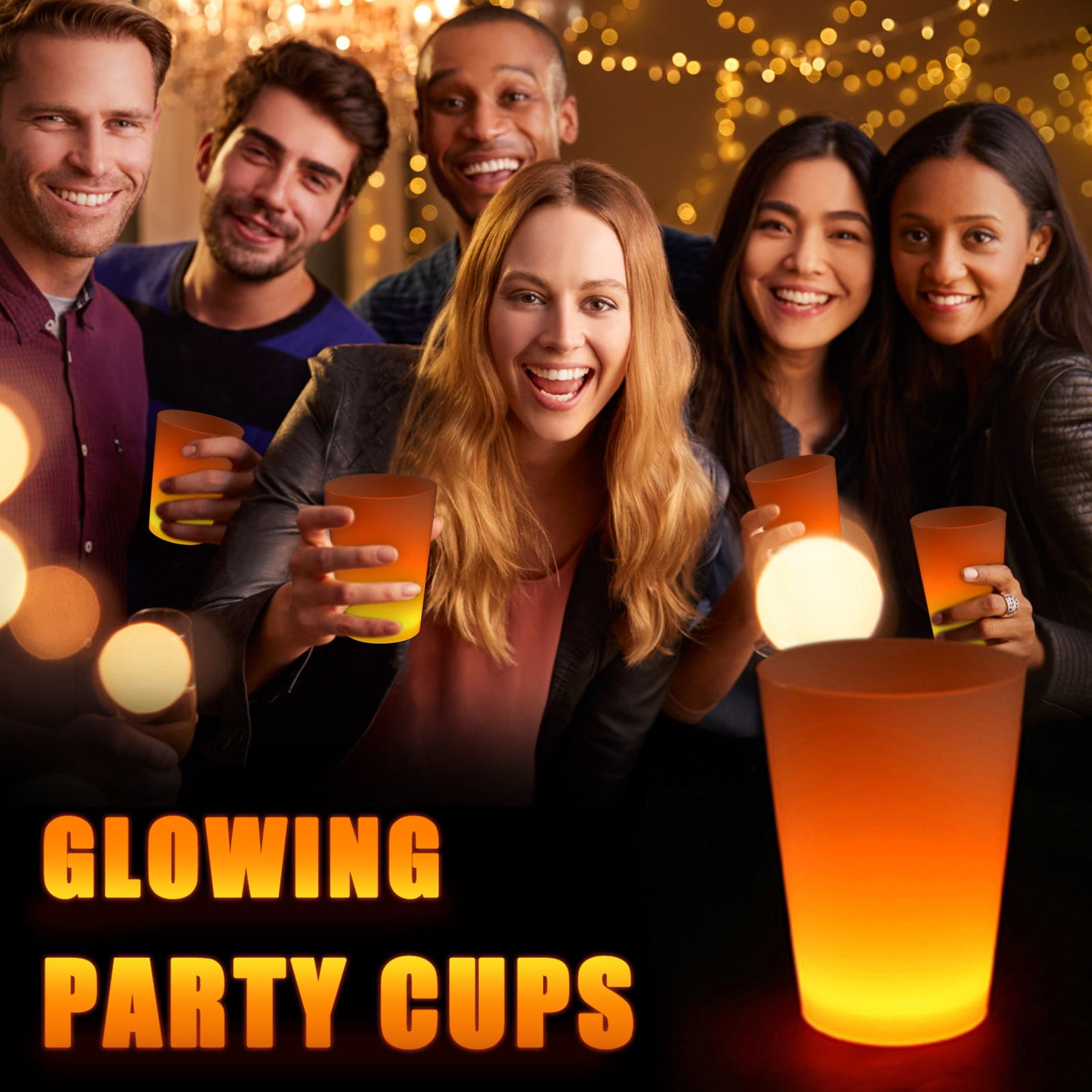 Yangee 1.5oz Glowing Party Cups For Indoor Outdoor Party Event Fun With ...