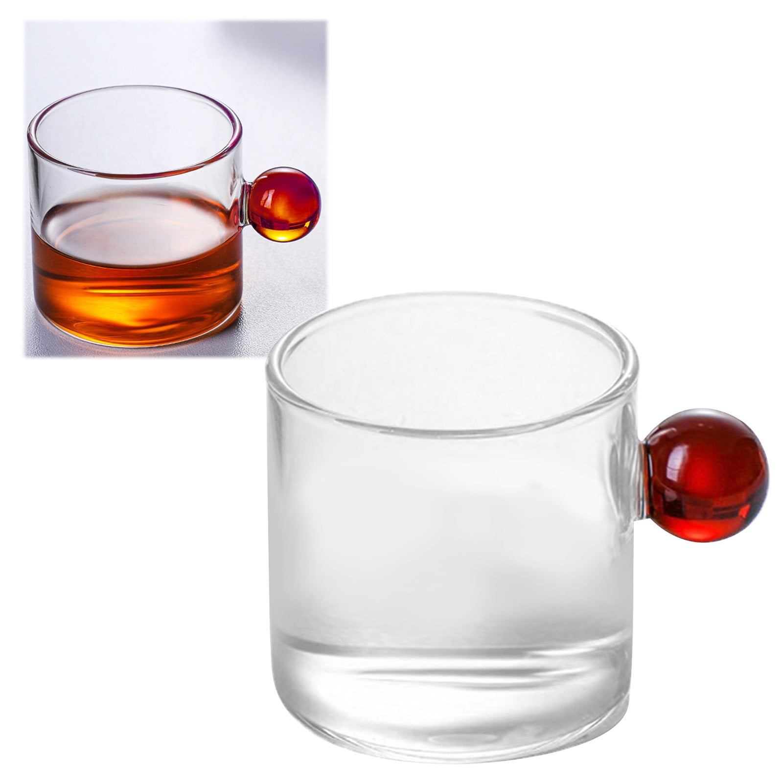 Yangee Glass Tea Cup Mini Pitcher Milk Creamer Coffee Jar Glass ...
