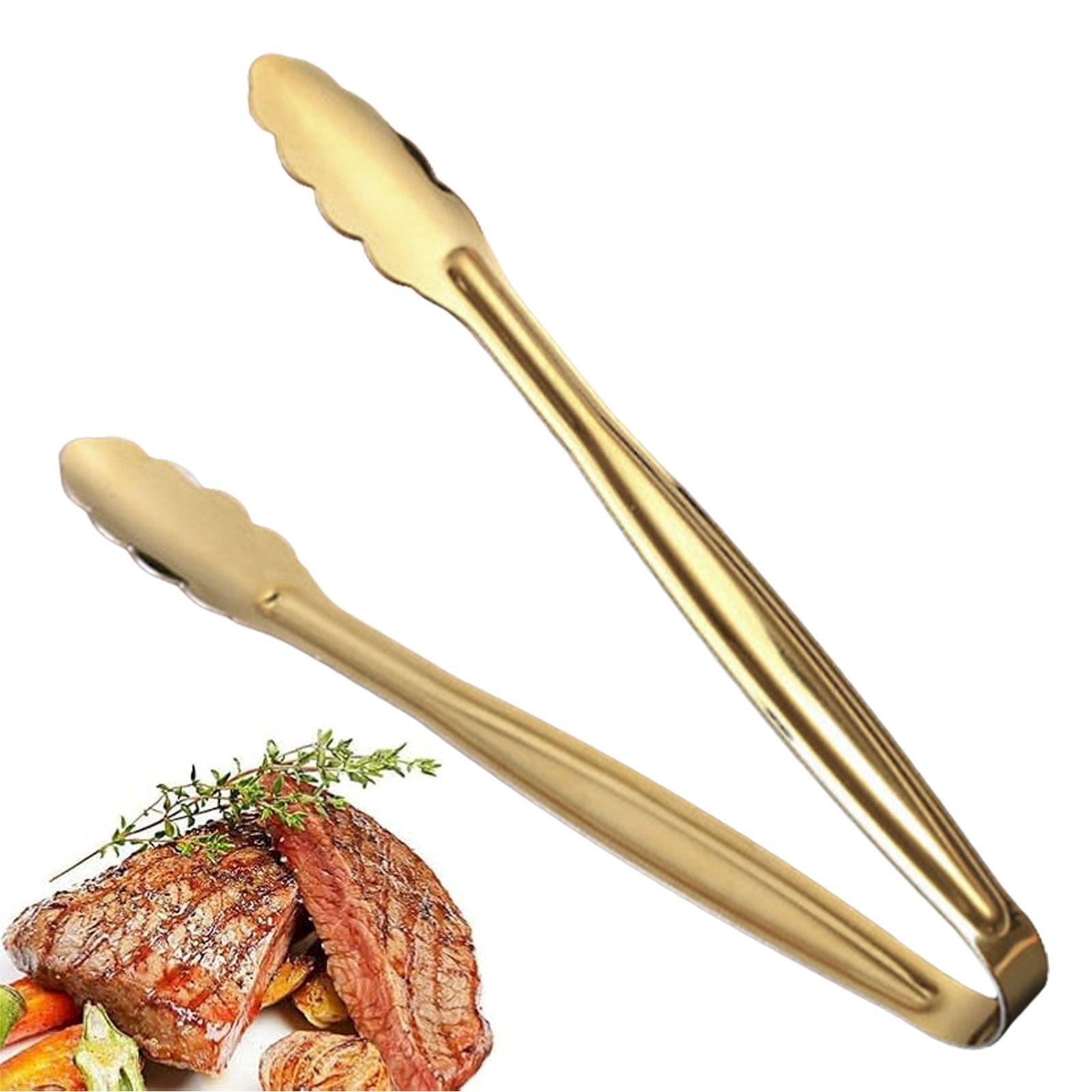 Yangee Gold Stainless Mini Service Tongs 6 Inch Tongs Stainless Sugar ...