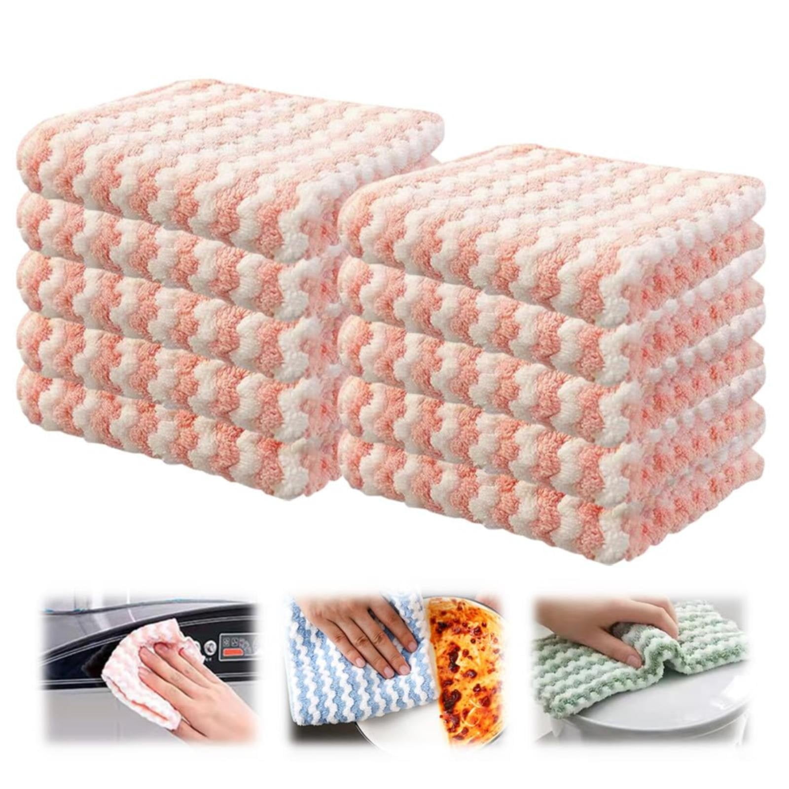 Yangee Microfiber Cleaning Cloth 5 Packs Set 2024 New Super Absorbent ...