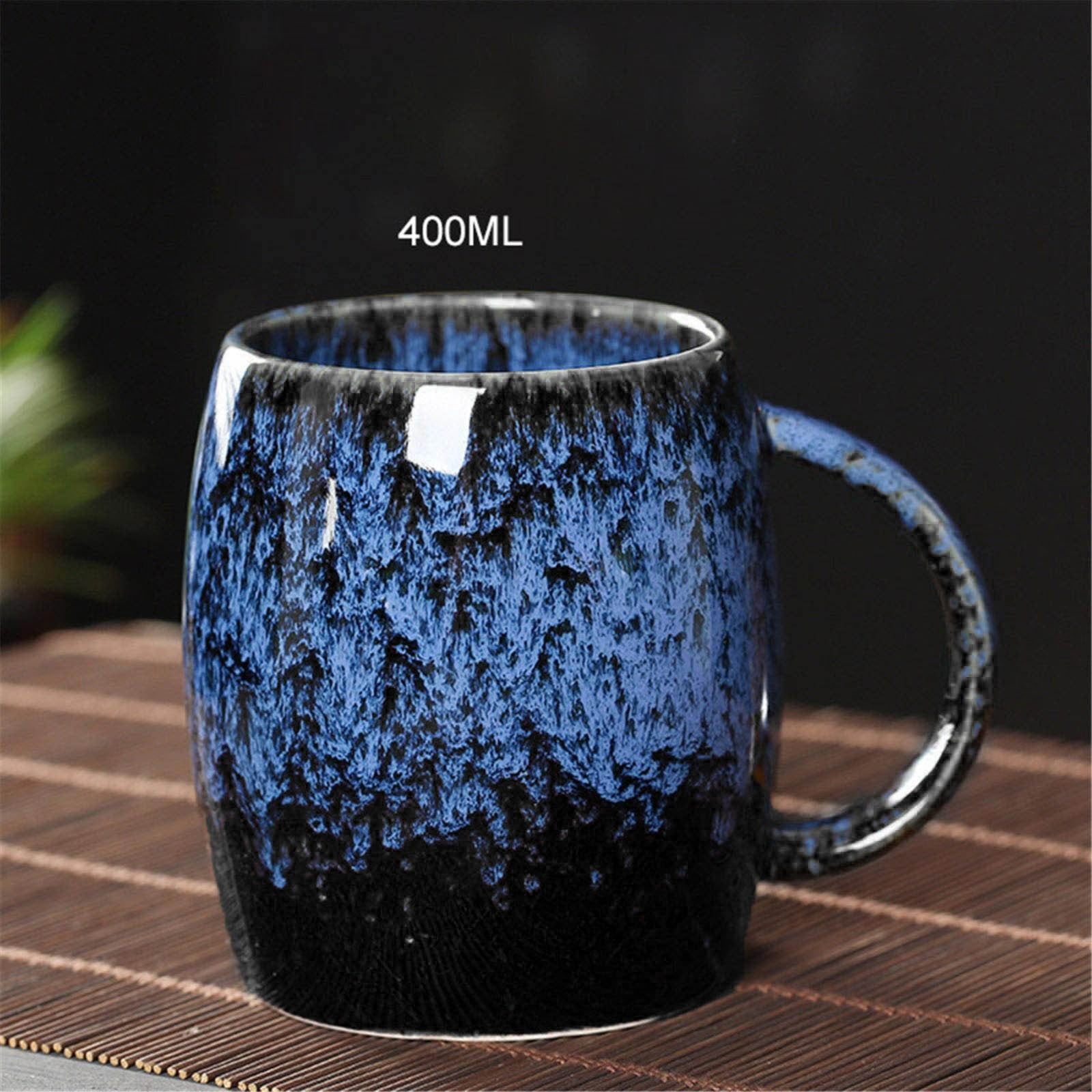 Yangee Retro Kiln Change Glazed Ceramic Creative Coffee Milk Mug Large Capacity Simple Teacup ...