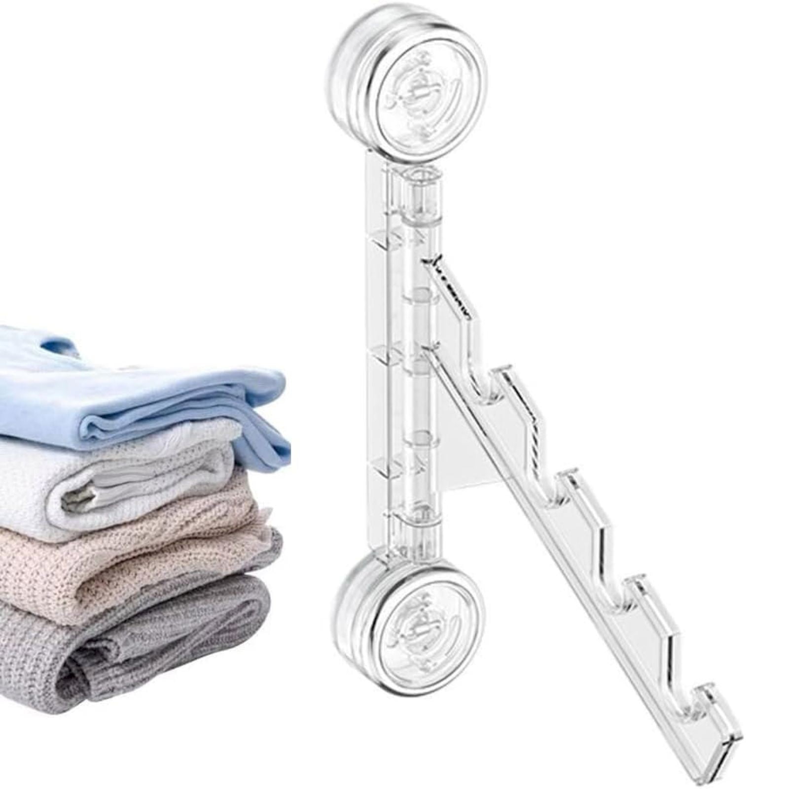 Yangee Suction Cup Folding Clothes Drying Rack Folding Transparent ...