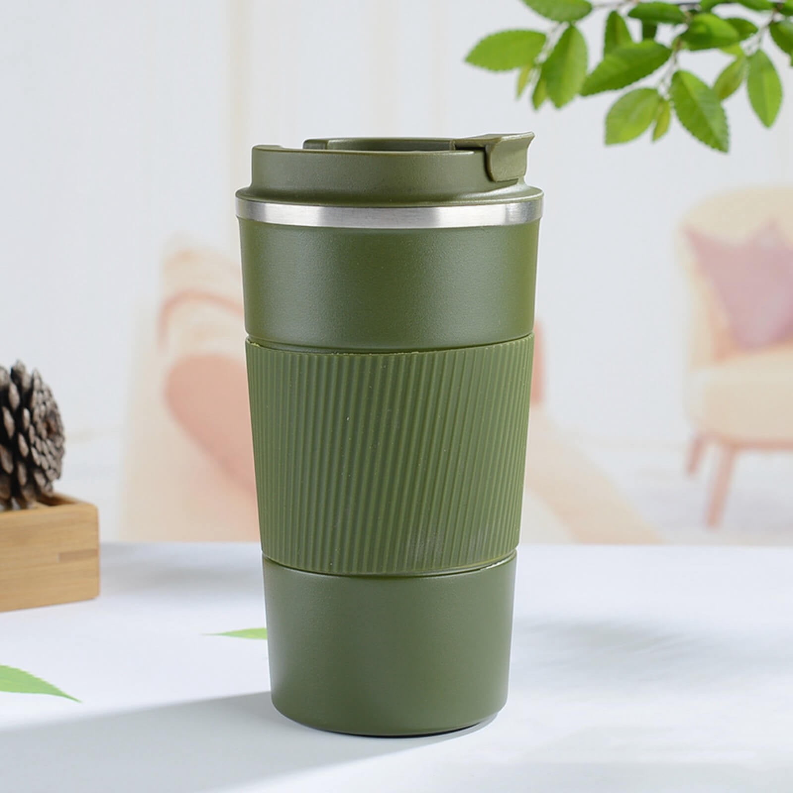 Yangee Travel Coffee Cups Insulated Mug Thermal Tumbler To Go With Lid ...