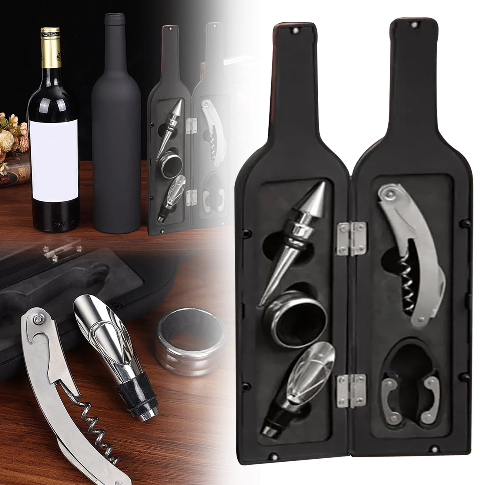 Yangee Wine Opener Set Red Wine Set Large Wine Bottle Five Piece Set ...