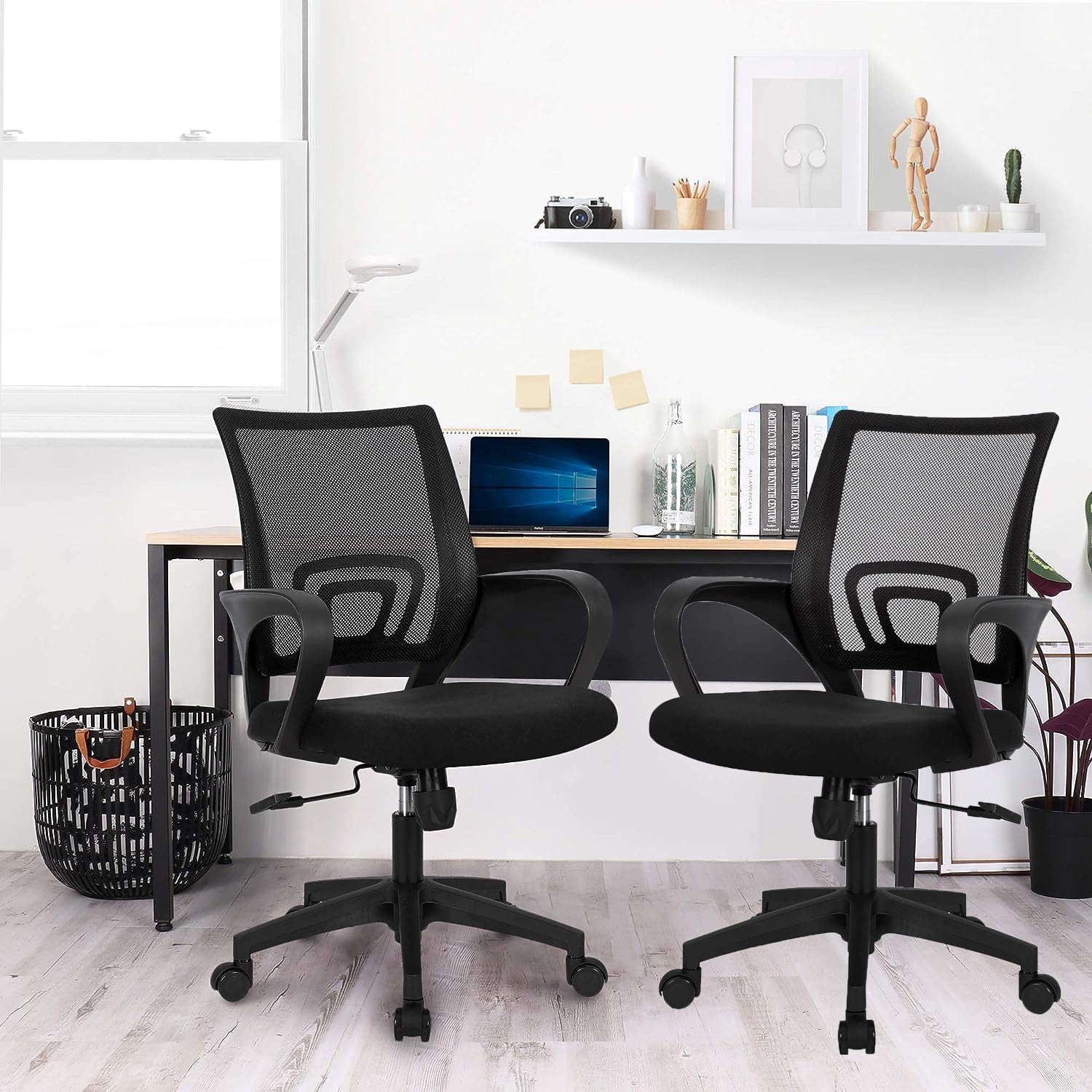Yangming 2PCS Office Chair Ergonomic Desk Chair Mesh Computer Chair ...