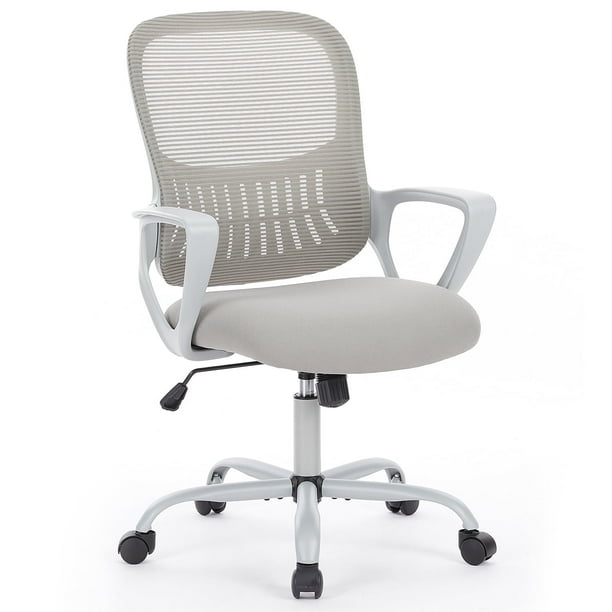 edx Desk Chair with Ergonomic Lumbar Support for Home Office Bedroom 250lbs Grey Walmart Business Supplies