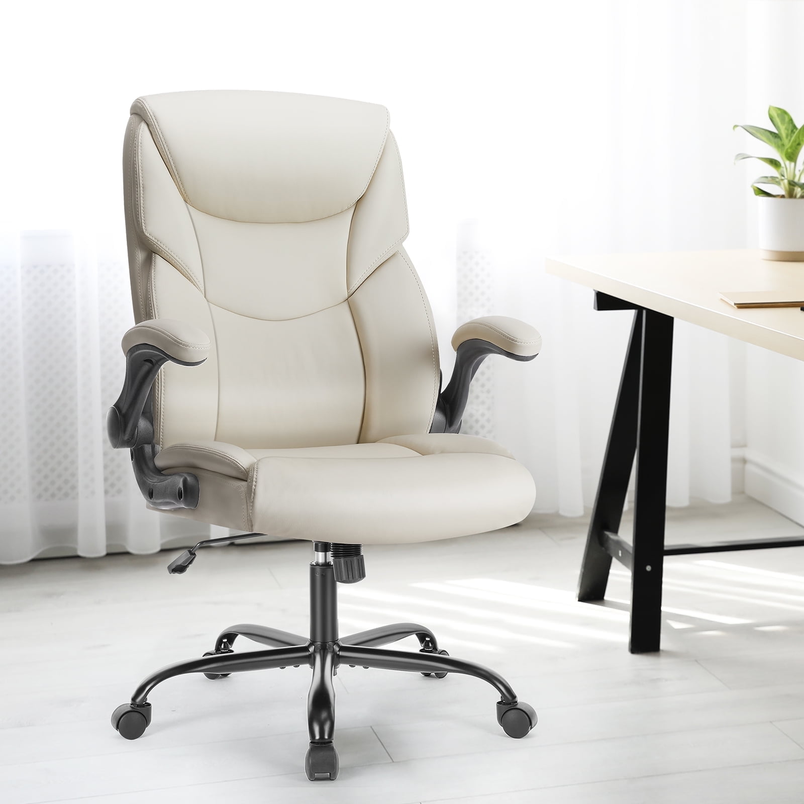 Yangming Executive Office Chair, High Back, Flip-up Arms, Ergonomic ...
