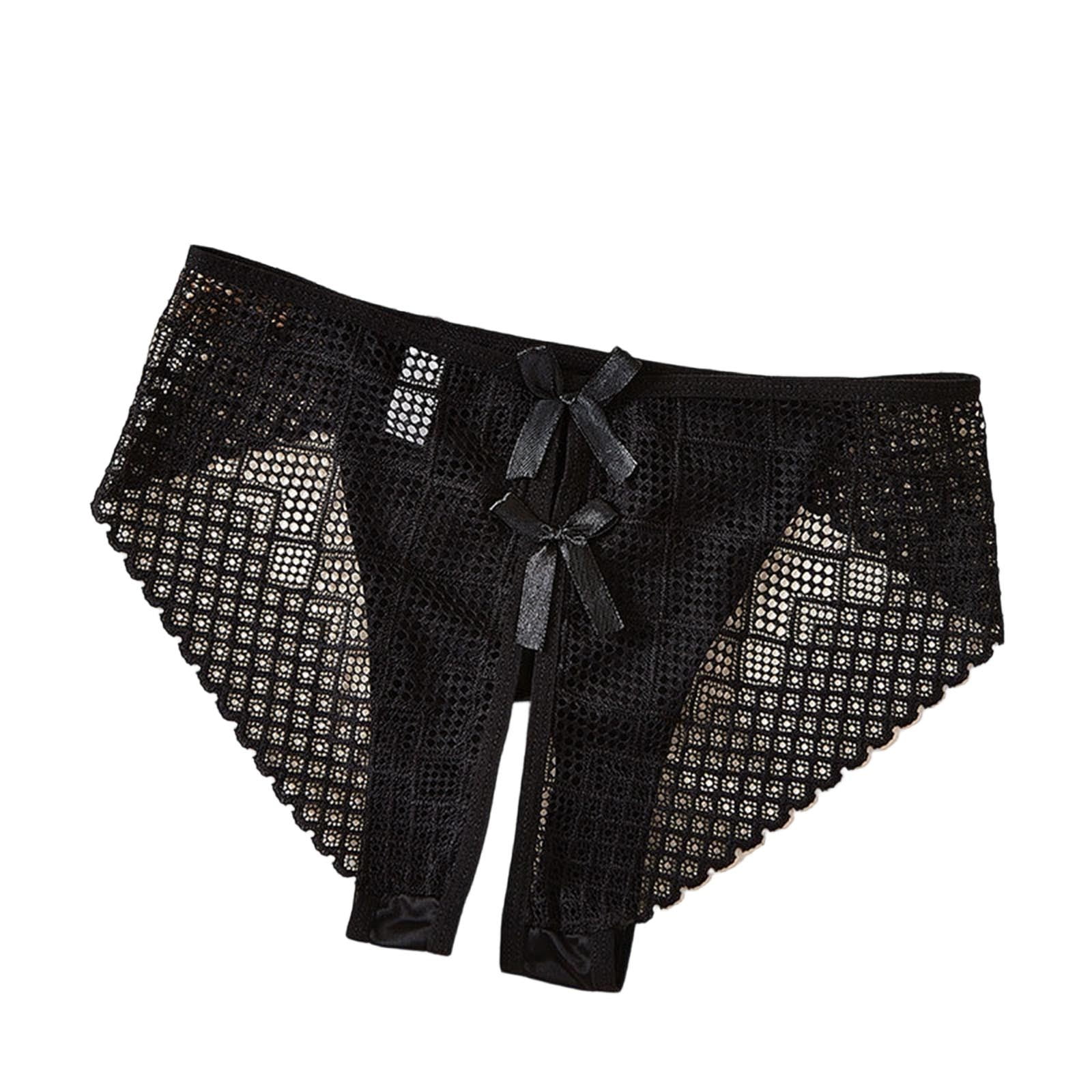 Yangnuo Womens Sexy Cutout Bow Soft Comfy Lace Underwear Brief ...