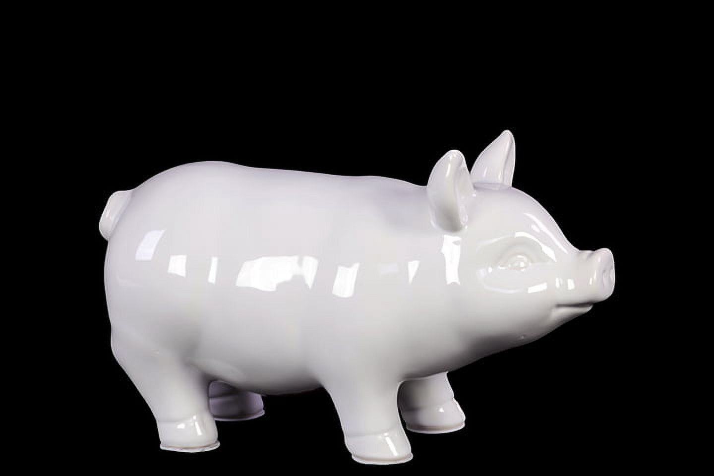 Yangtze'S Unique Ceramic Pig Small White Decor - Walmart.com