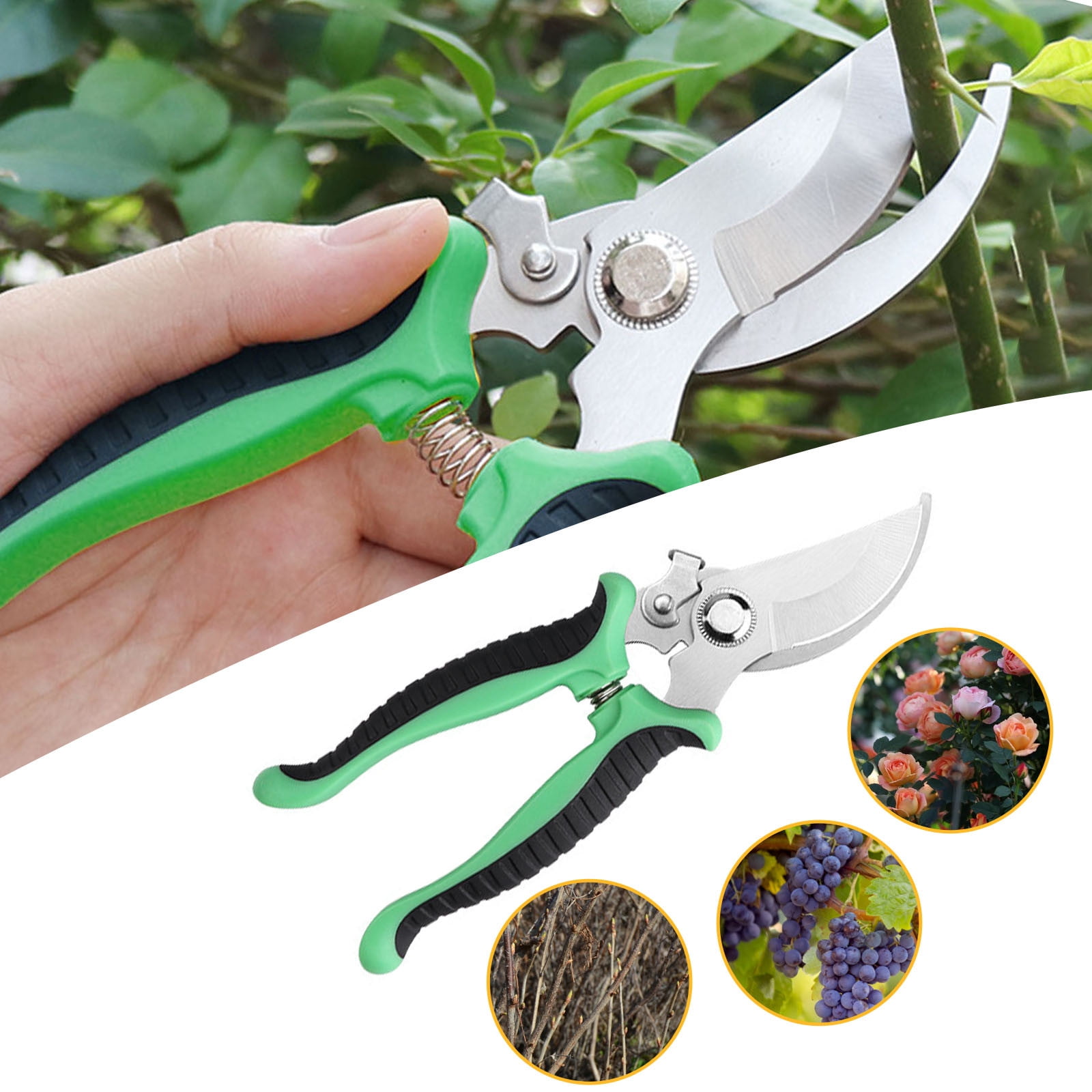 YanguioStainless Steel Pruning Shears Multifunctional Garden Shears ...