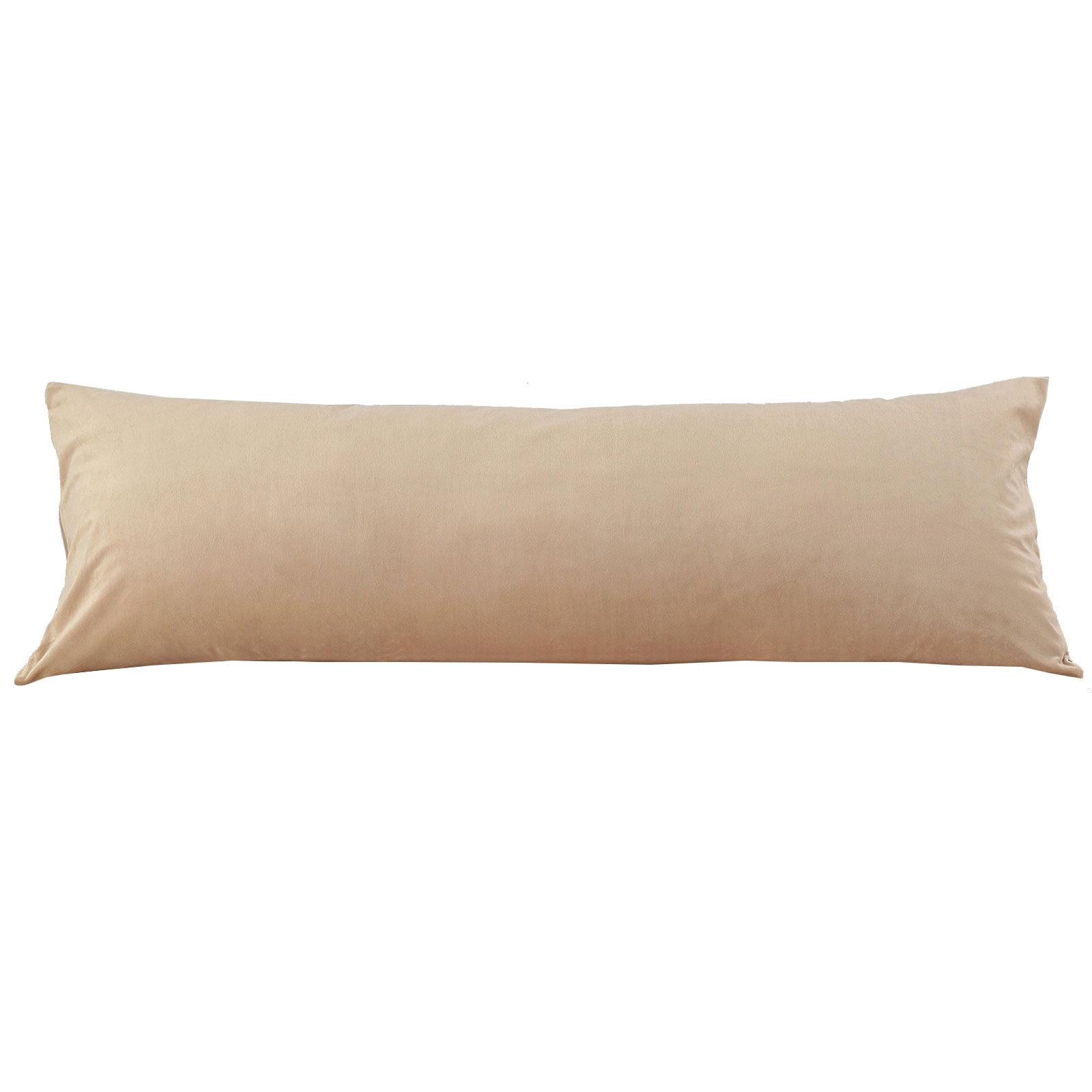 Yanhomy Velvet Body Pillow Cover, 20x54 inches, Apricot, with Hidden ...