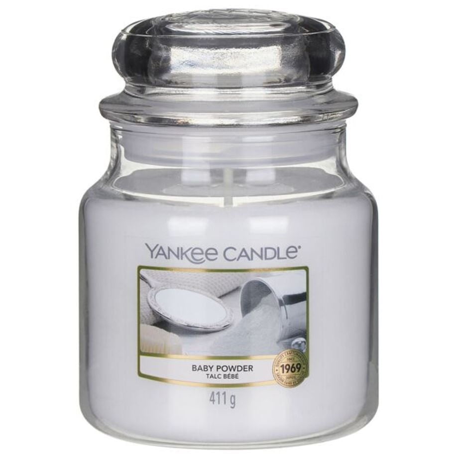 Yankee Candle - Baby Powder Medium Jar (411g) - Walmart.com