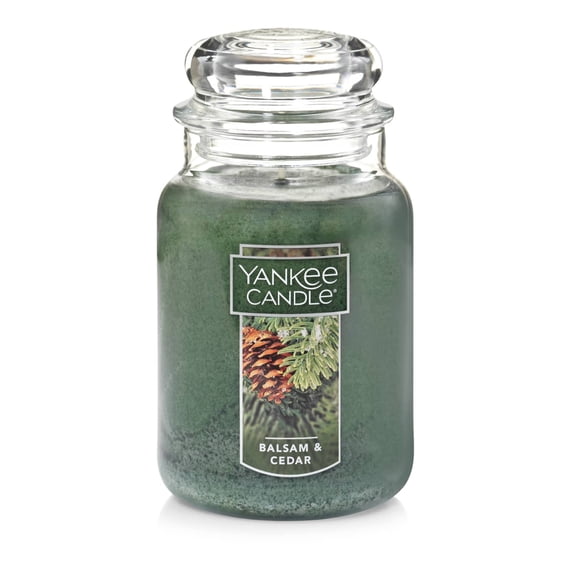 Yankee Candle, Large Jar Candle, 22 oz, Balsam & Cedar Scent - Walmart.com
