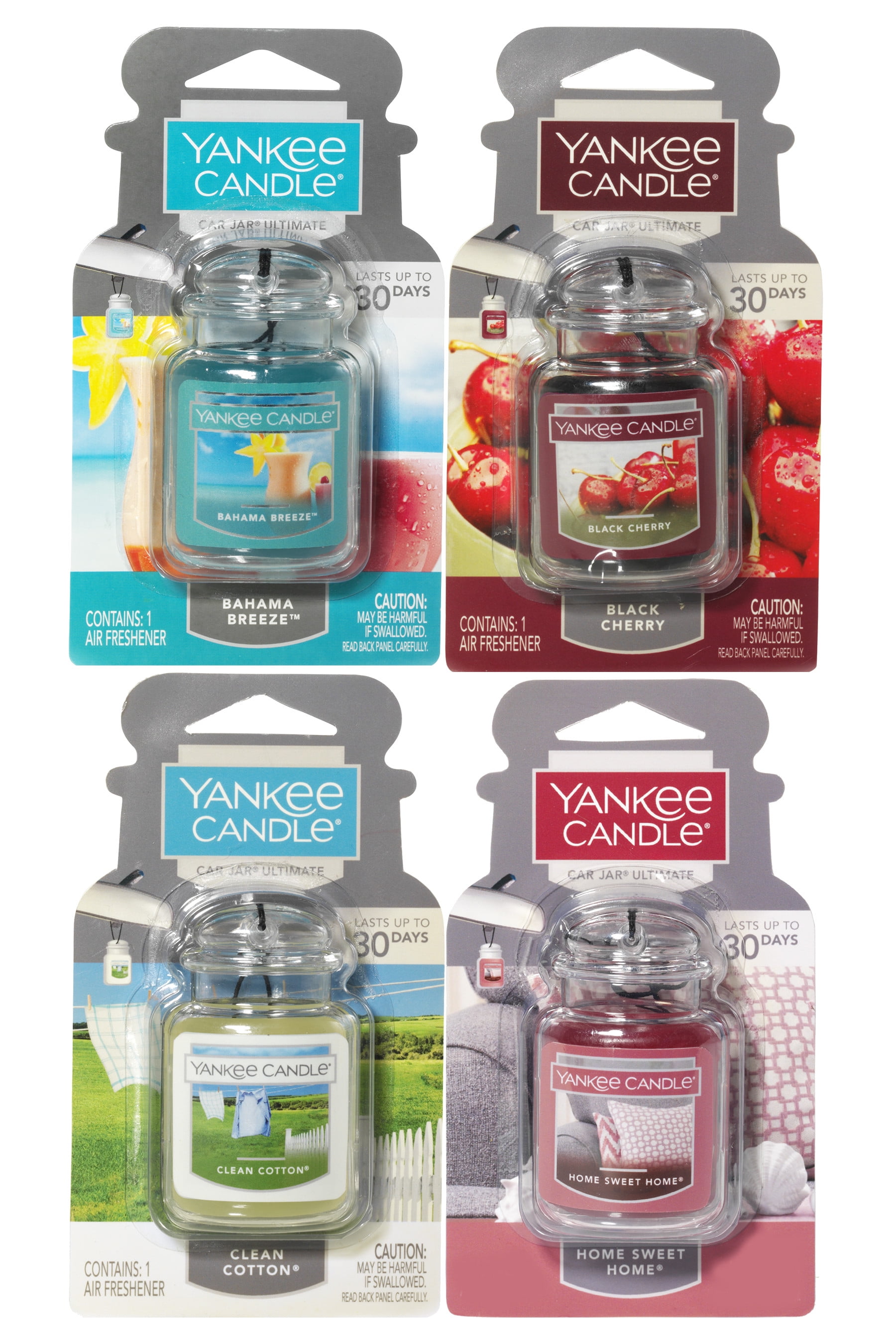 Yankee Candle Car Jar Ultimate Air Freshener Variety Pack, 1 Bahama ...