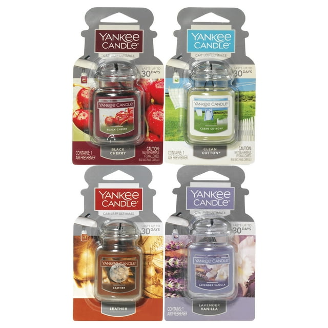 Yankee Candle Car Jar Ultimate Air Freshener Variety Pack, 1 Black ...