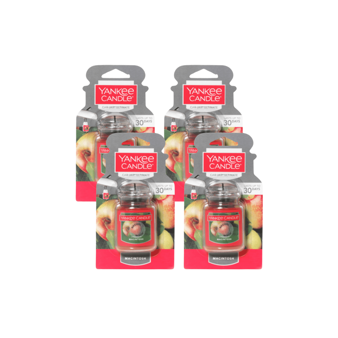 Yankee Candle Car Jar Ultimate Hanging Car Air Fresheners, Macintosh, 0 ...