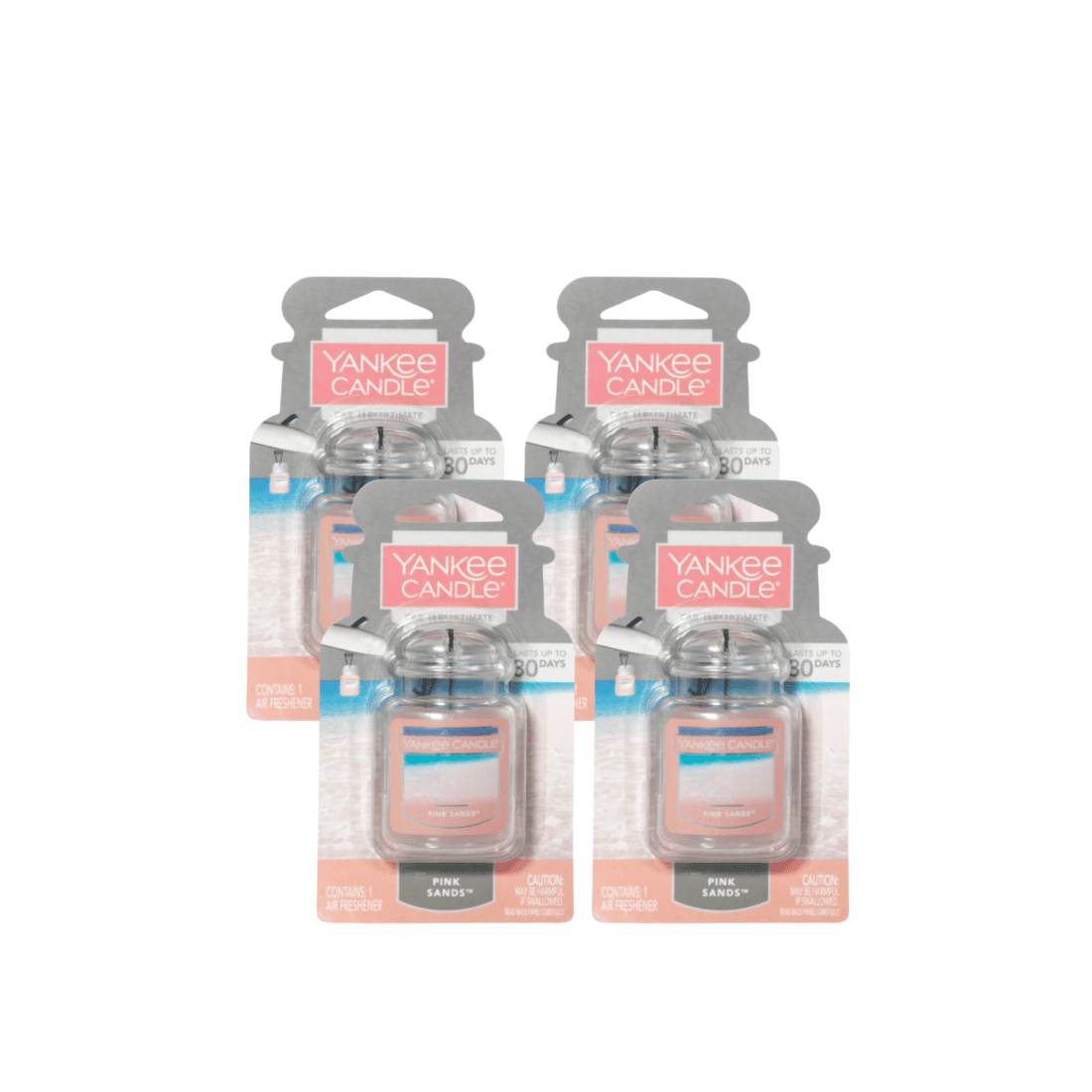 Yankee Candle Car Jar Ultimate Hanging Car Air Fresheners, Pink Sands ...