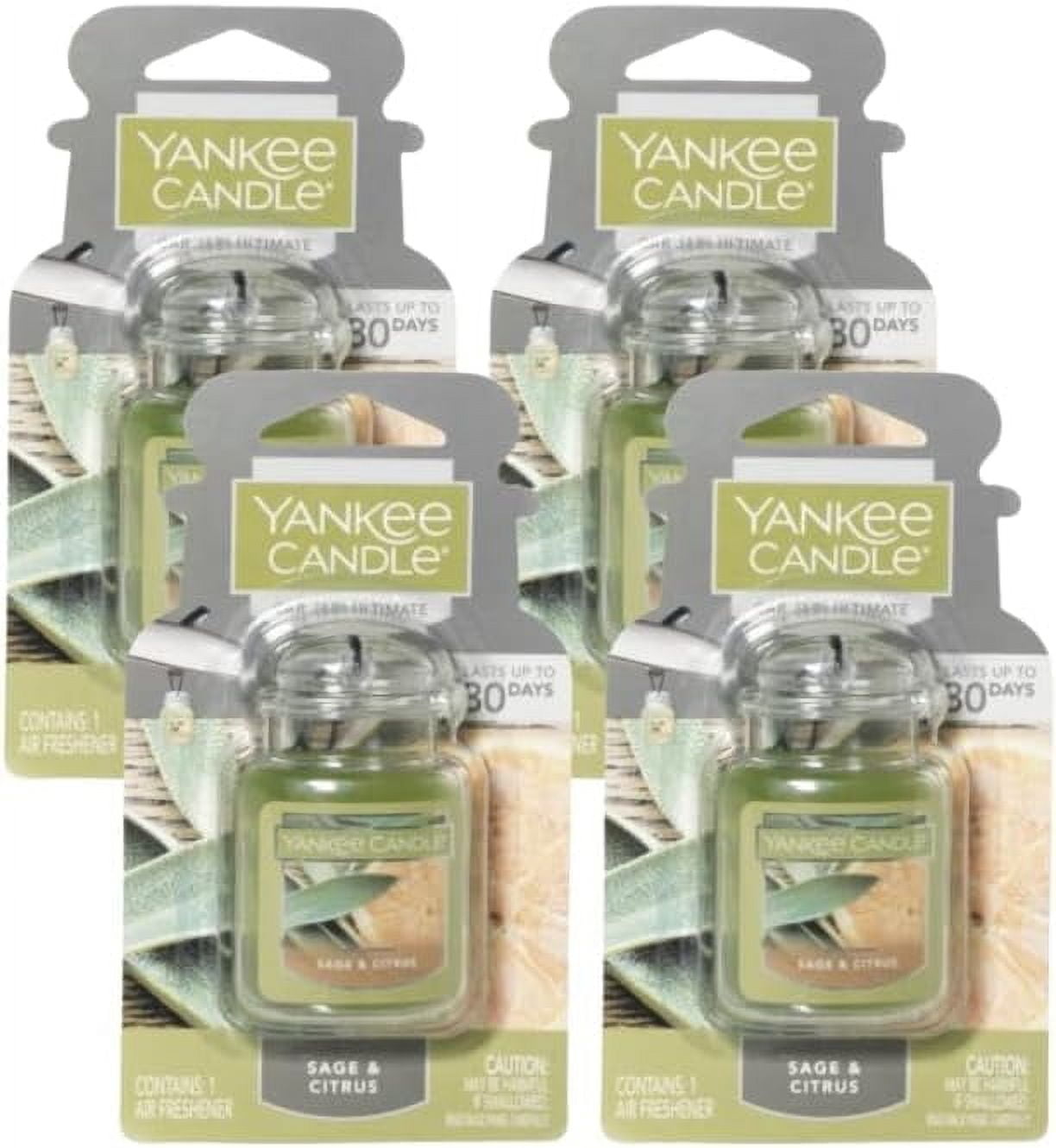 Yankee Candle Car Jar Ultimate Hanging Air Fresheners, Sage & Citrus, 0 ...