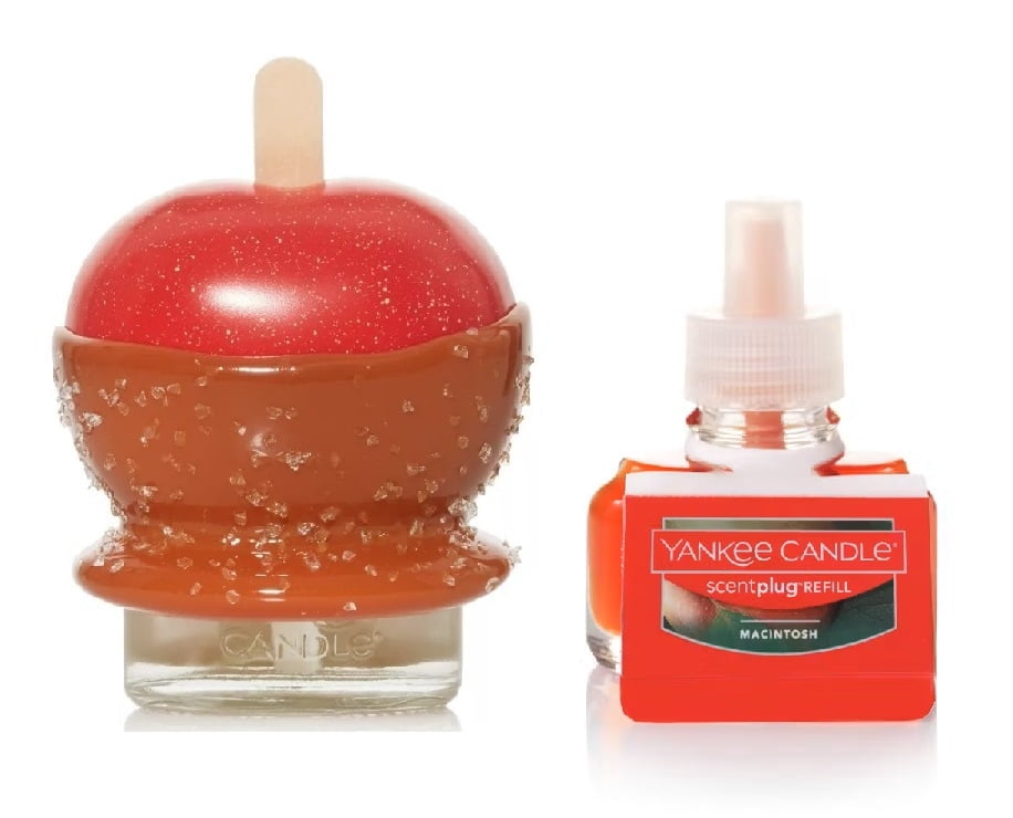 Yankee Candle Caramel Apple with Light Scent-Plug Diffuser Unit with a ...