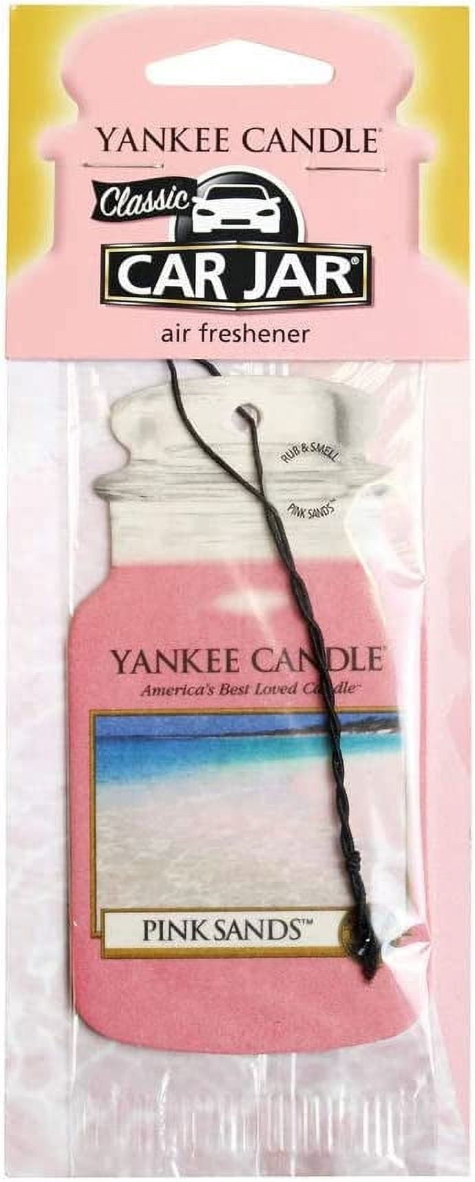 Yankee Candle Car Jar Hanging Air Freshener, Pink Sands 3pk - Walmart.com