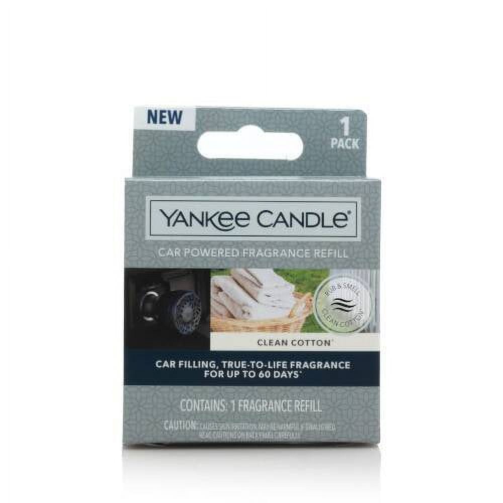 Yankee Candle Clean Cotton Car Powered Fragrance Diffuser Refill ...