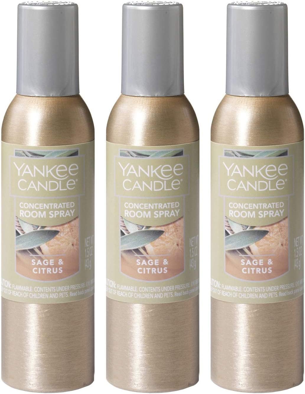 Yankee Candle Concentrated Room Spray 3-PACK (Sage & Citrus) - Walmart.com
