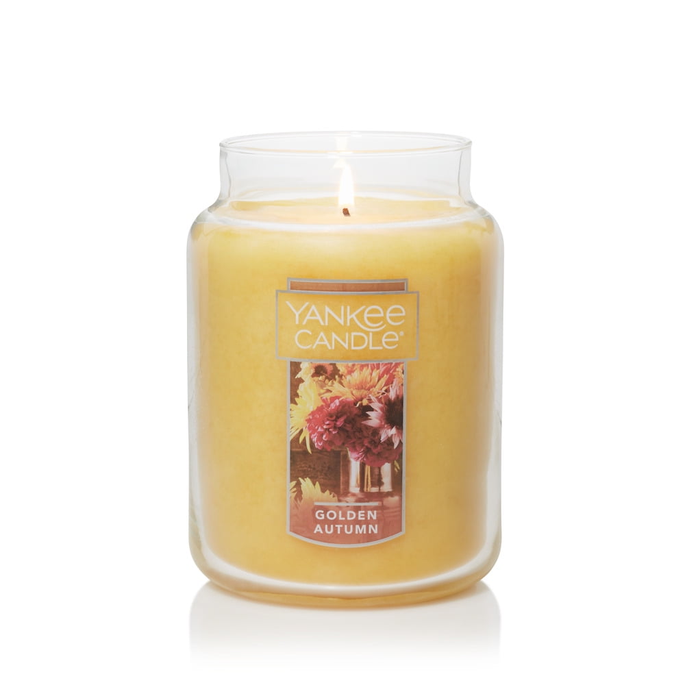 Yankee Candle Golden Autumn- Original Large Jar Fall Candle - Walmart.com