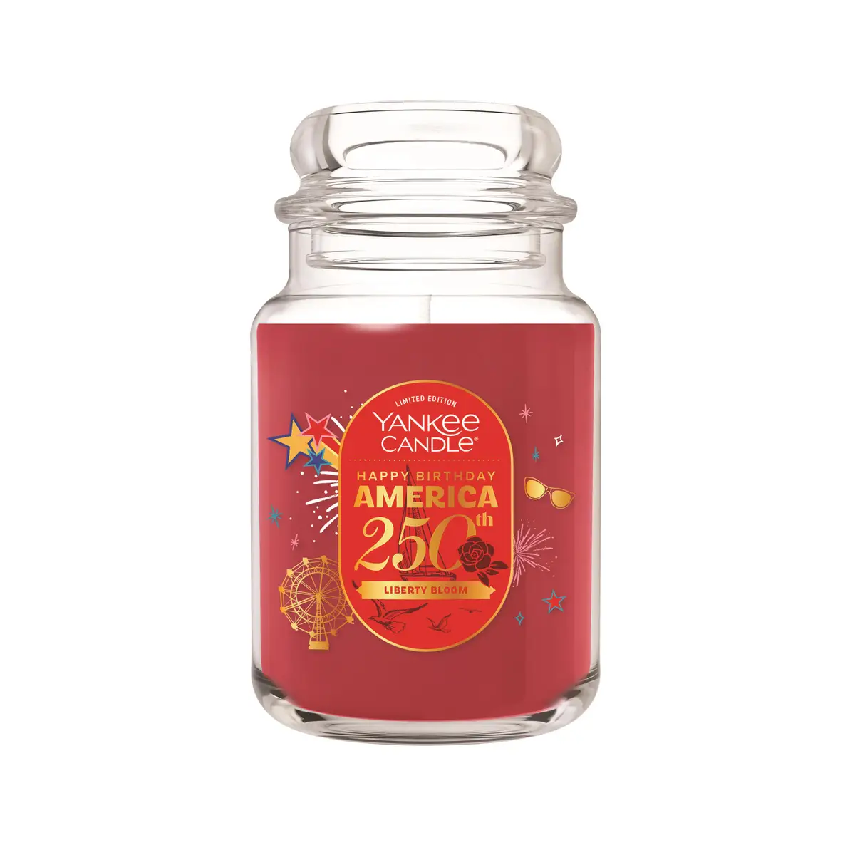 Yankee Candle LIBERTY BLOOM Original Large Scented Jar Candle, 22 oz ...