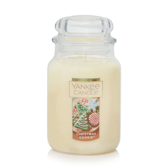 Yankee Candle Large Jar, Christmas Cookie Scent, 22-oz, Long Burn Time ...