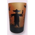 Yankee Candle Large Halloween Scarecrow & Crows Orange Glass Jar Candle ...