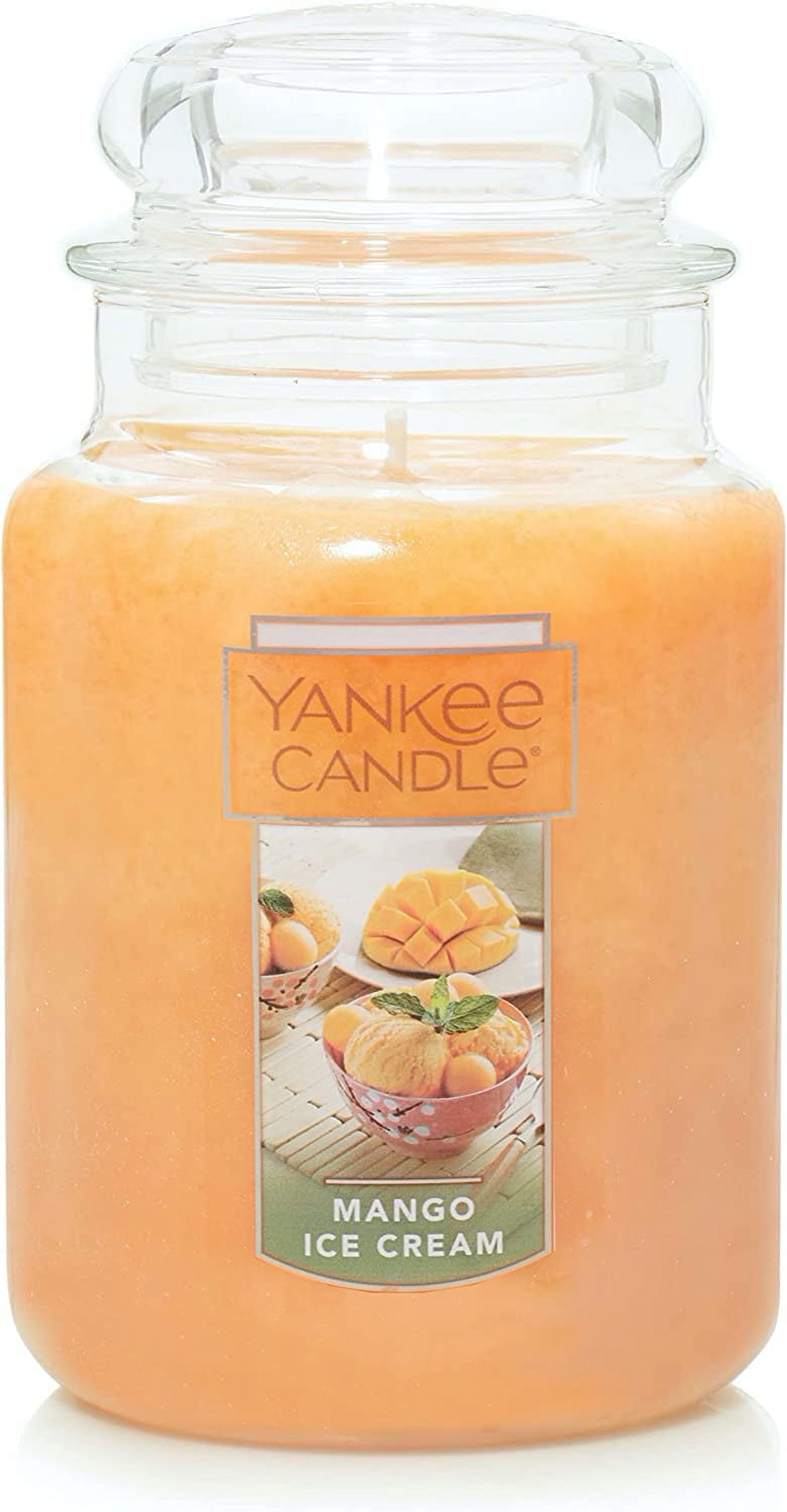 Yankee Candle Mango Ice Cream Large Jar Candle - Walmart.com