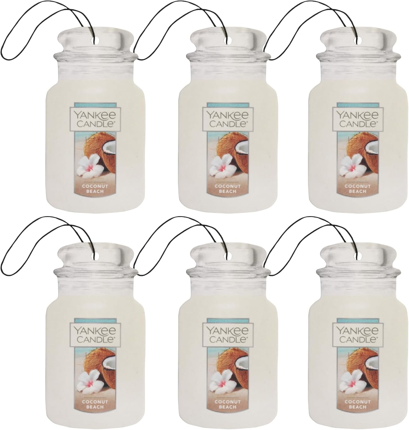 Yankee Candle Paper Car Jar Air Freshener for Long Lasting Fragrance ...
