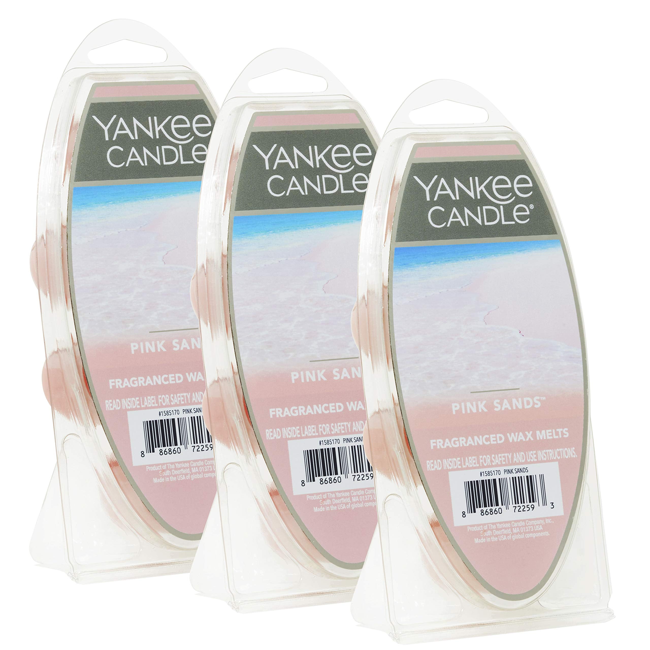 Yankee Candle Pink Sands Wax Melts, 3 Packs of 6 (18 Total),Light Pink ...
