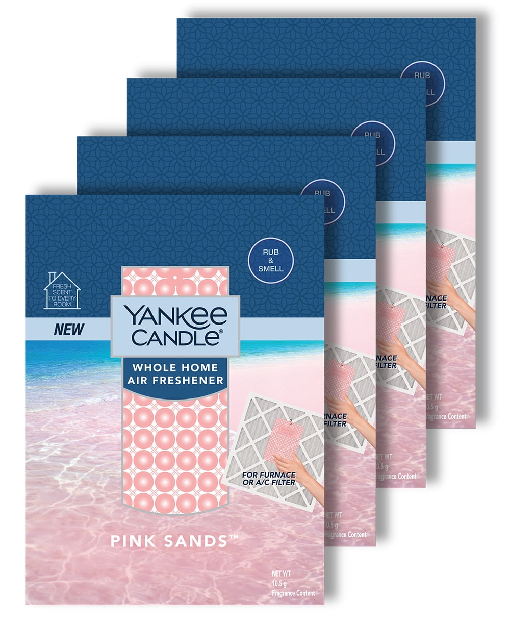 Yankee Candle Pink Sands Air Freshener, Whole Home Scent Filter, 4 Pack ...