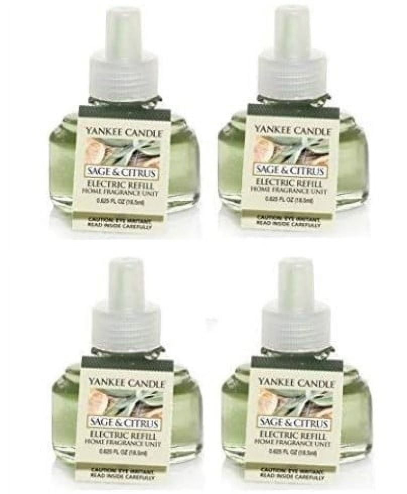 Yankee Candle Sage and Citrus Scent Plug Refill, Pack of 4 - Walmart.com