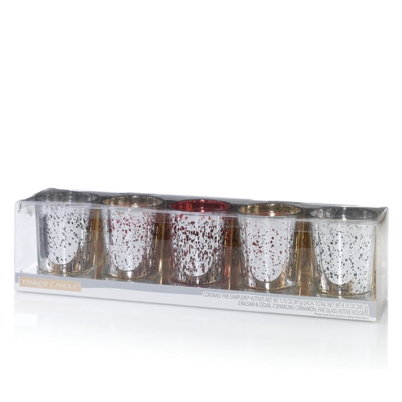 Yankee Candle Sampler Balsam & Cedar and Sparkling Cinnamon Scented ...