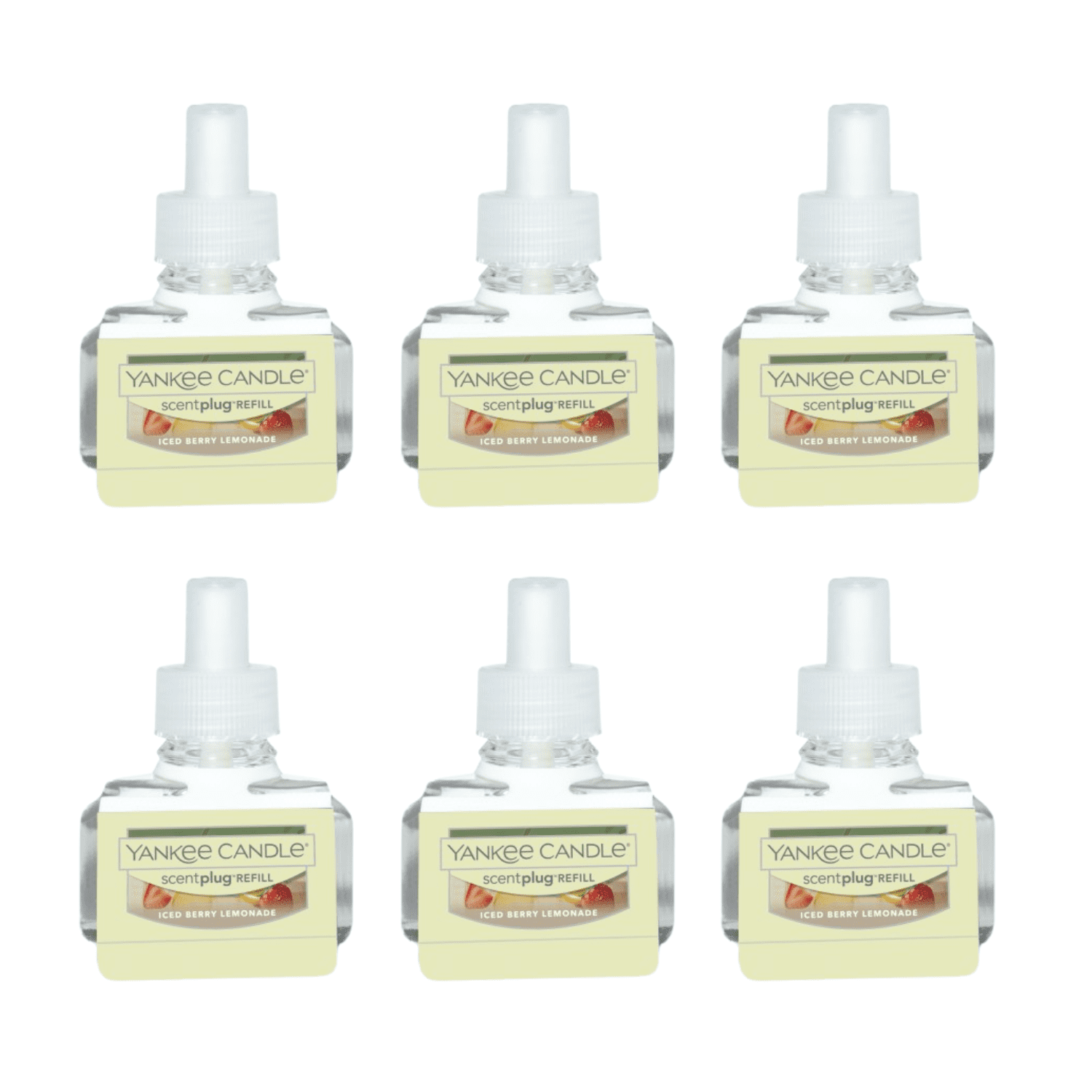 Yankee Candle Scent Plug Refill, Iced Berry Lemonade (Pack of 6 ...