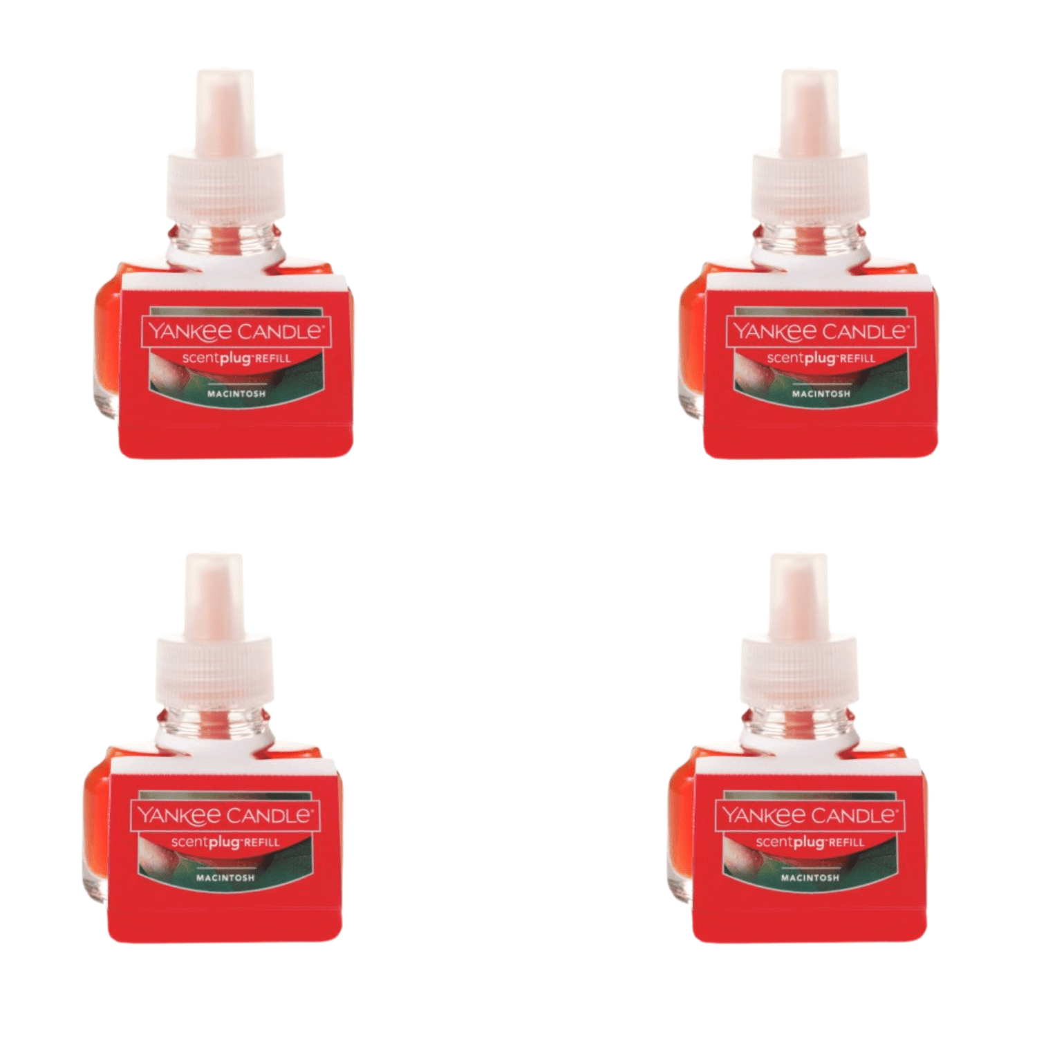 Yankee Candle Scent Plug Refill, Macintosh (Pack of 4) - Walmart.com