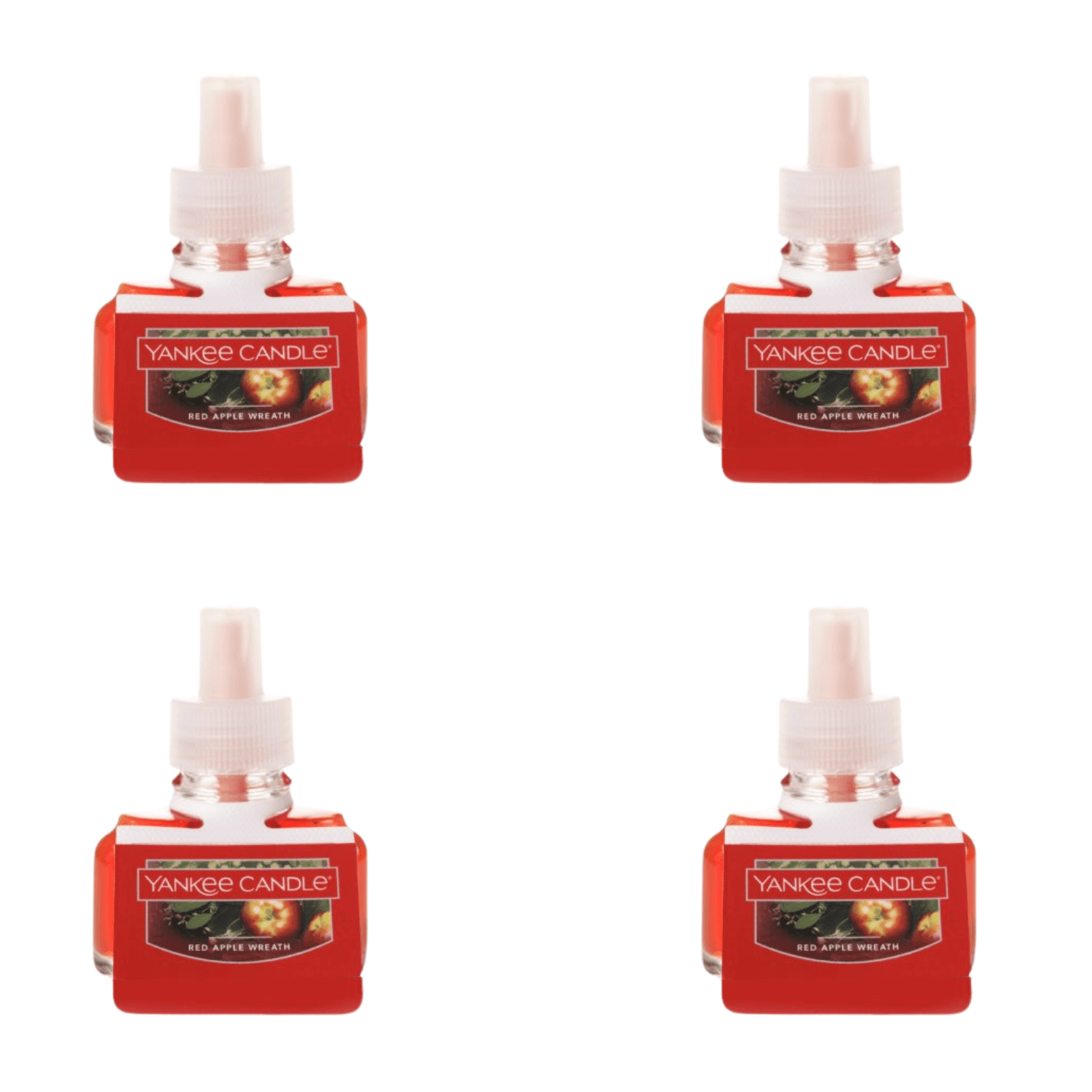 Yankee Candle Scent Plug Refill, Red Apple Wreath (Pack of 4) - Walmart.com