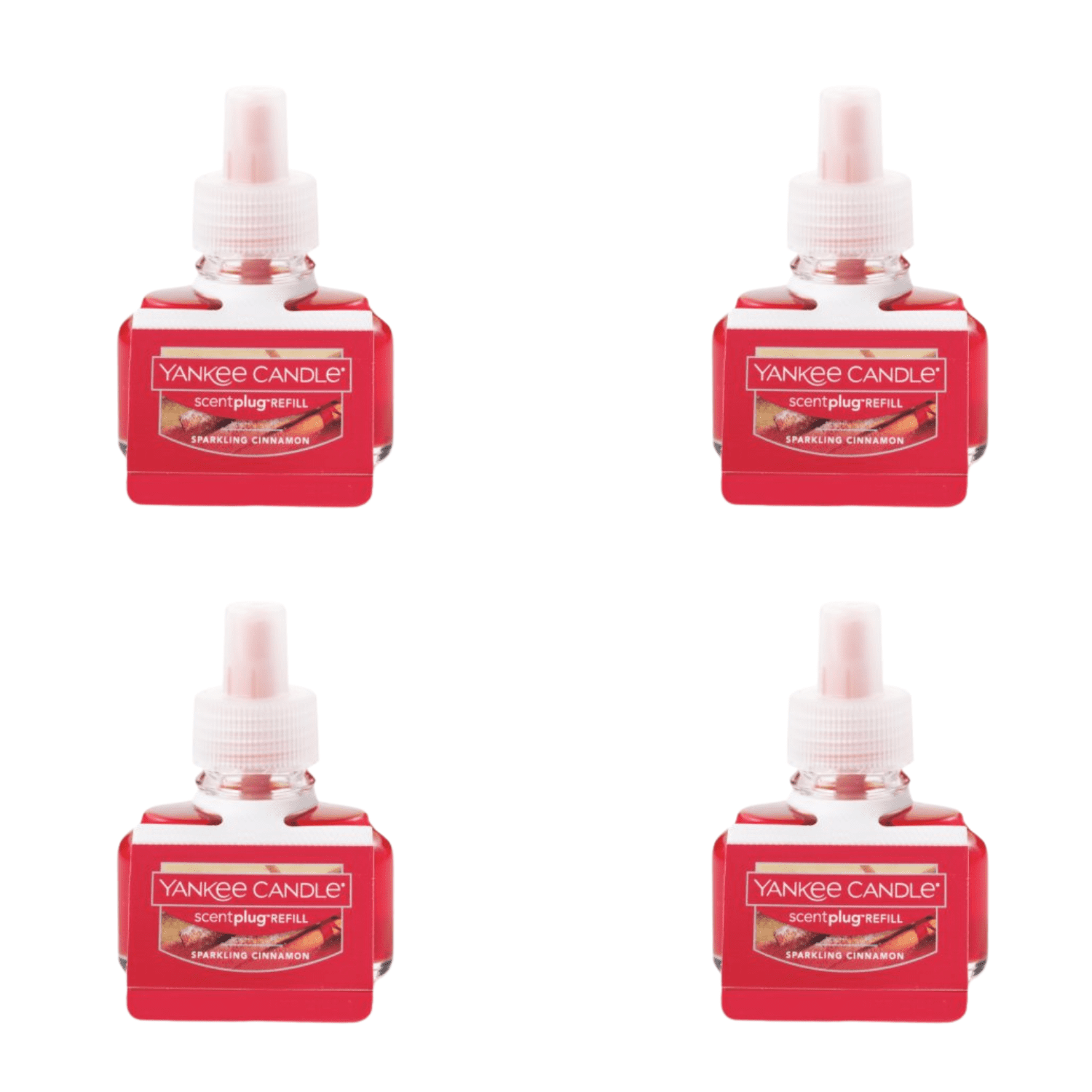 Yankee Candle Scent Plug Refill, Sparkling Cinnamon (Pack of 4 ...