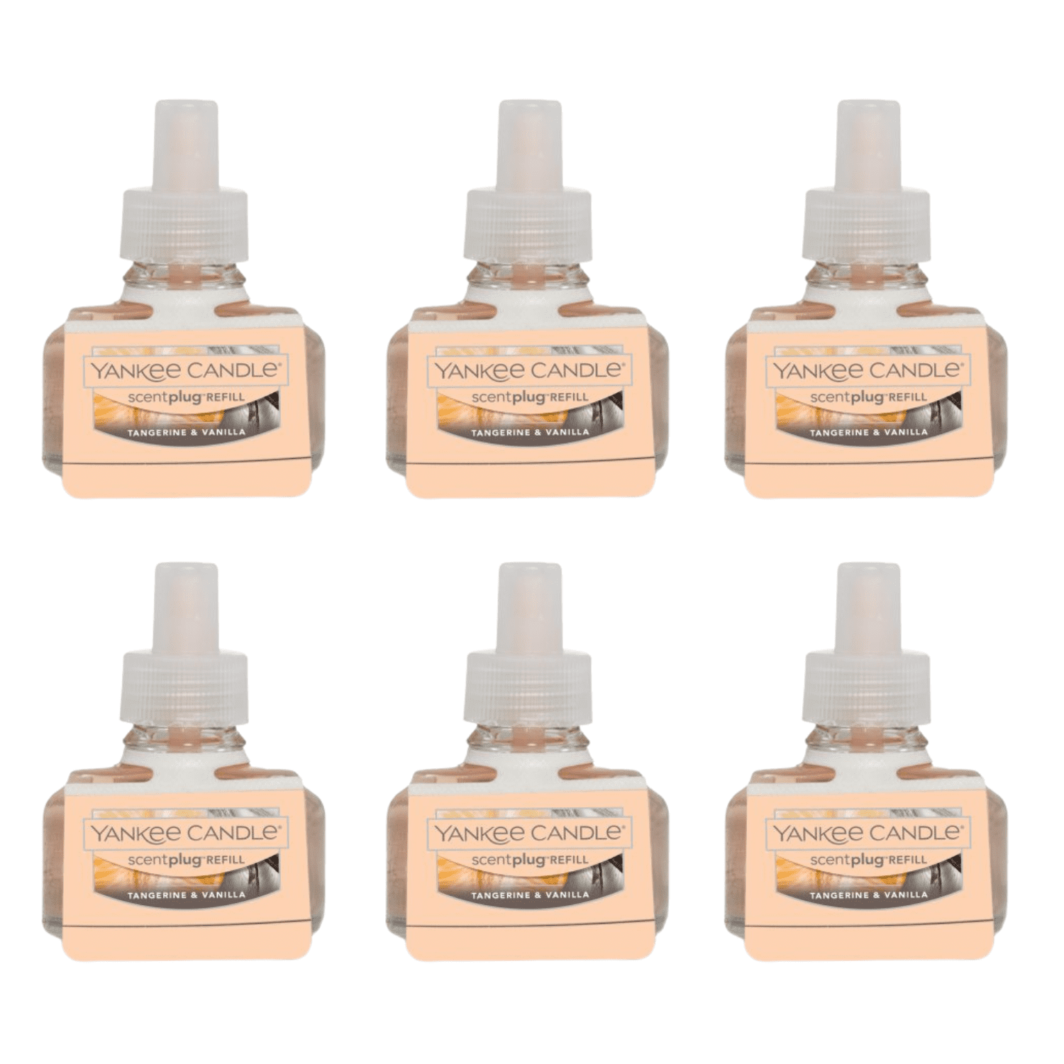 Yankee Candle Scent Plug Refill, Tangerine Vanilla (Pack of 6 ...