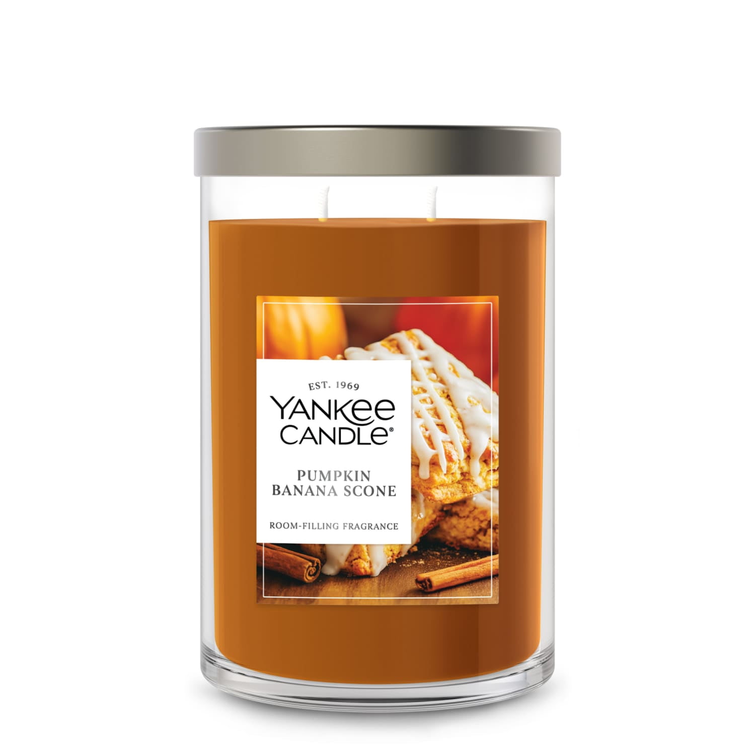 Yankee Candle Signature 2-Wick Pumpkin Banana Scone Candle 20 oz ...