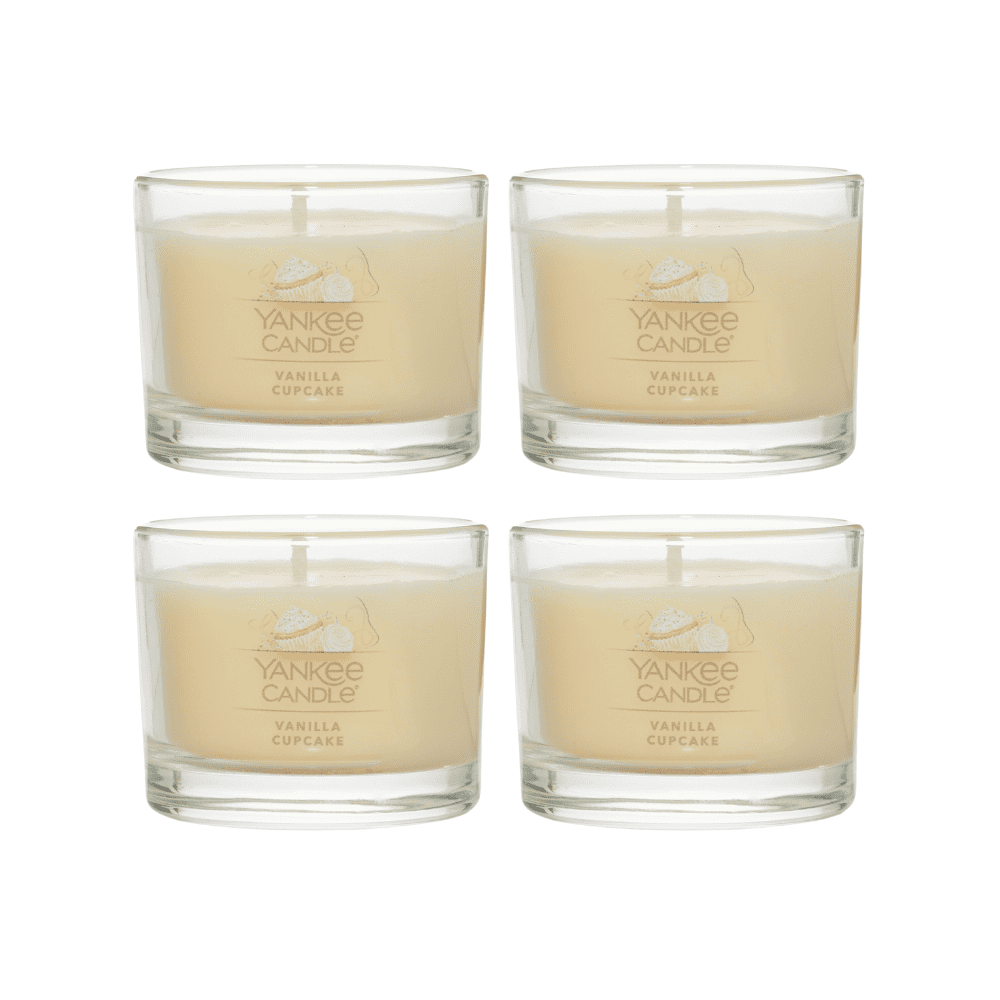 Yankee Candle Signature Votive Mini Candle Jar, Vanilla Cupcake Scent ...
