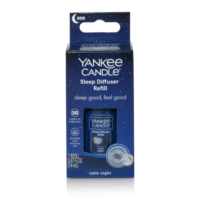 Yankee Candle Sleep Diffuser Oil Refill | Calm Night Essential Oil ...